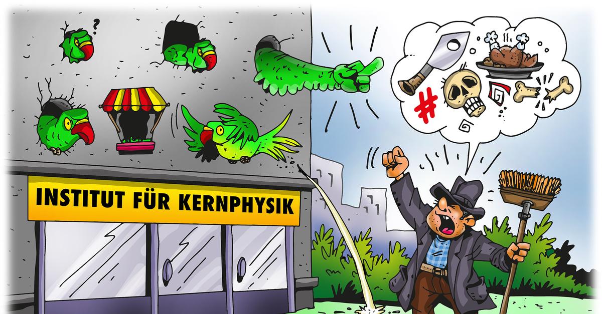 So sieht’s Wilinski: Die Uni hat einen Vogel