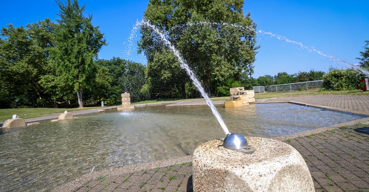 Wasserspielplatz im Hartenbergpark funktioniert wieder