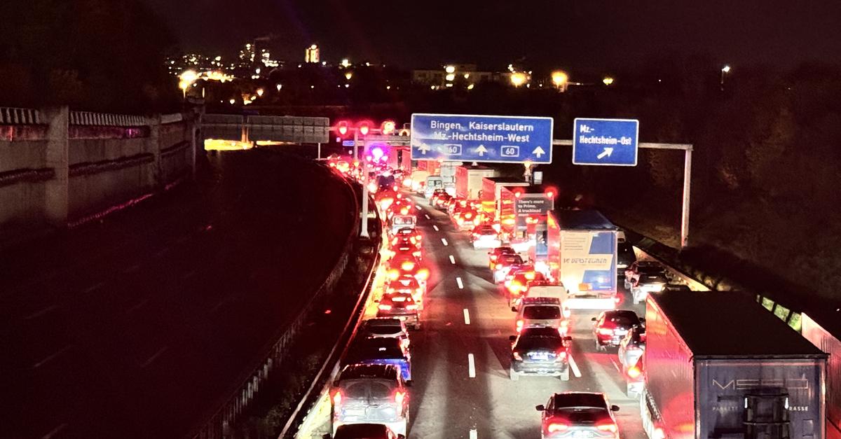 Fehlalarm im Hechtsheimer Tunnel führt zu Stau auf A60
