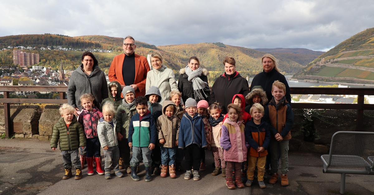 Bingen: Kinder besuchen OB Feser
