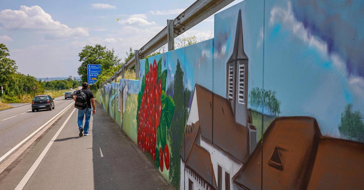 Mainz-Finthen ist stolz auf neues farbiges Wahrzeichen
