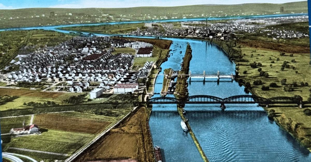 Mainzer Stadtspaziergang 321: Gustavsburg Ende der 40er-Jahre