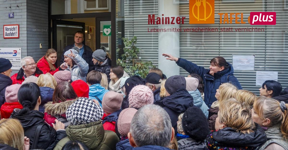Riesenandrang bei der Mainzer Tafel