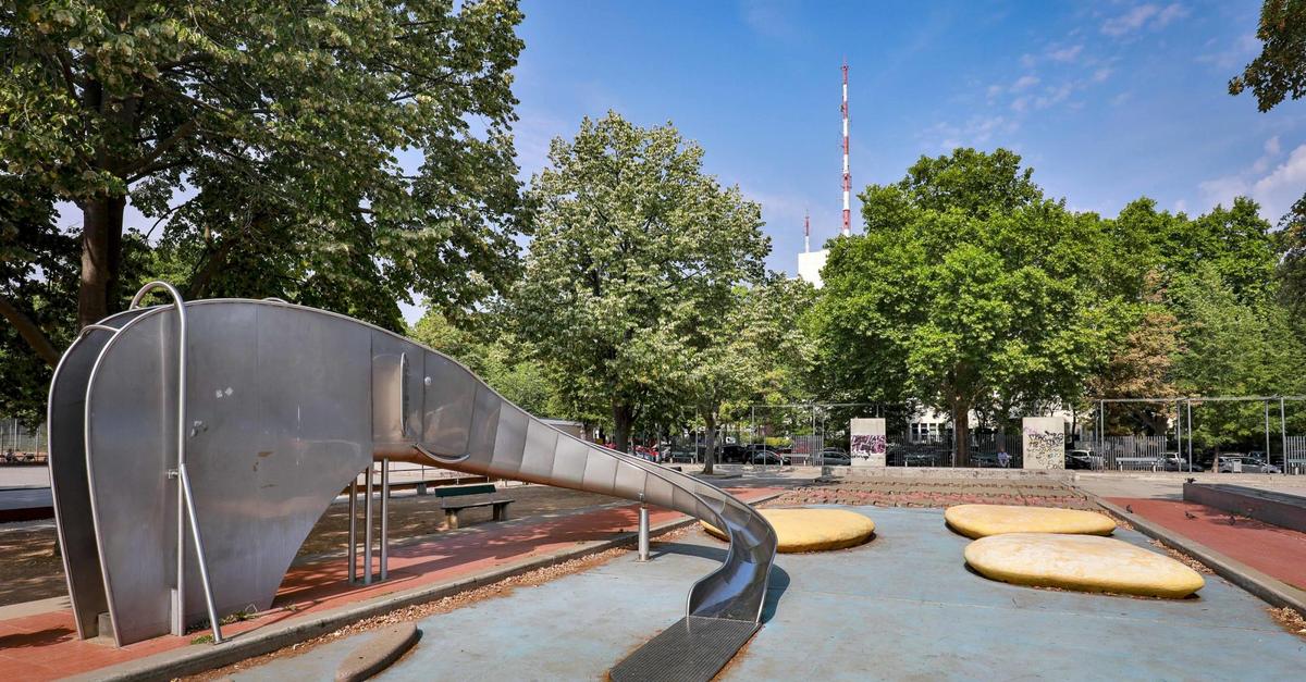 Wasserspielplatz auf dem Goetheplatz noch immer ohne Wasser