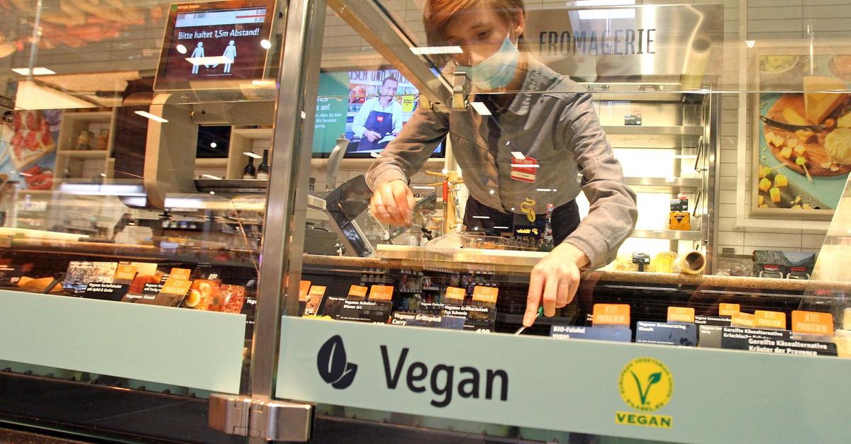 Vegane Theke auch in zwei Mainzer Rewe-Märkten
