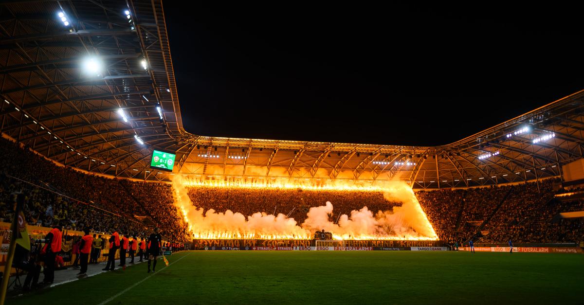 Pyrotechnik: Lange nicht mehr so viel wie bei Dynamo Dresden