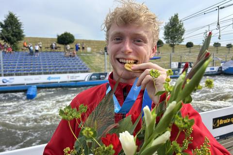 Kanu-WM in Krakau: Gold für Enrico Dietz
